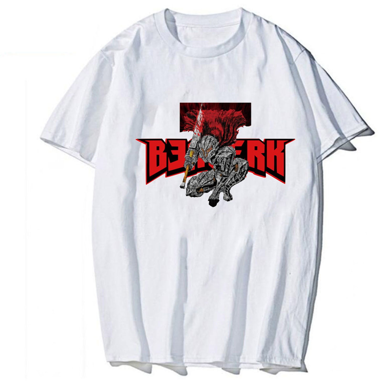 Anime Berserk T-shirt Personality Comics Harajuku Pullover Short Sleeve ...