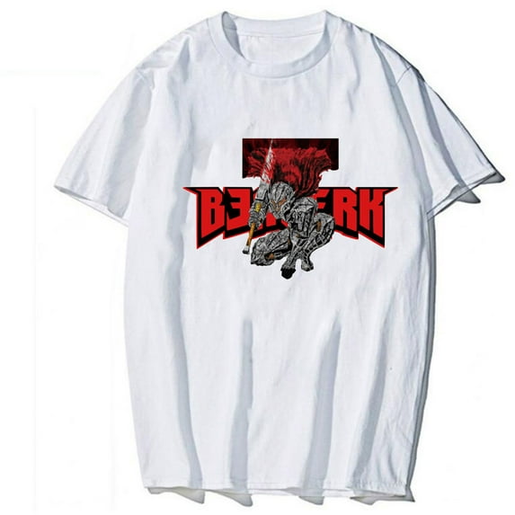 Anime Berserk T-shirt Personality Comics Harajuku Pullover Short Sleeve ...