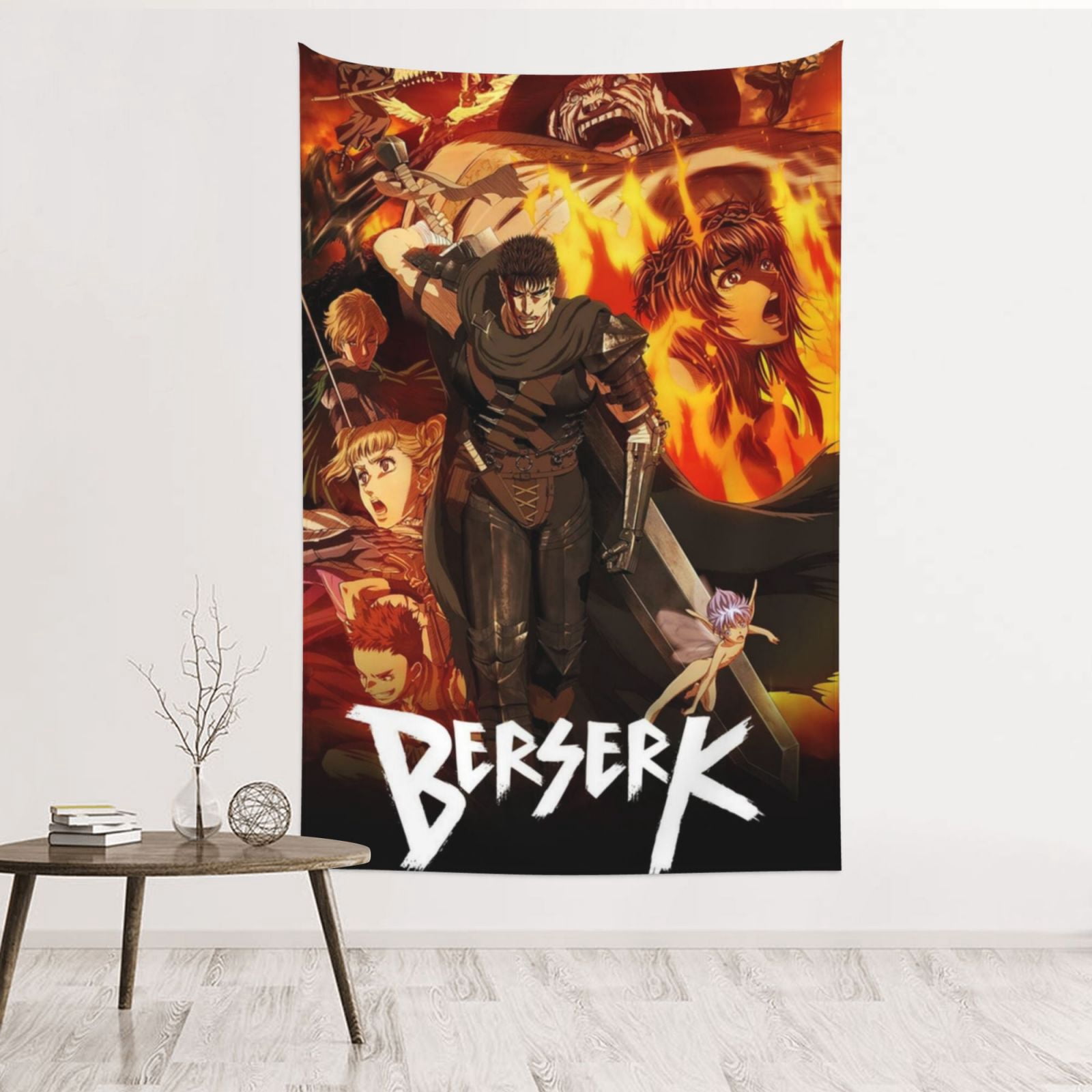 Anime Berserk Tapestry Wave Wall Hanging Home Decoration Wall Blanket ...