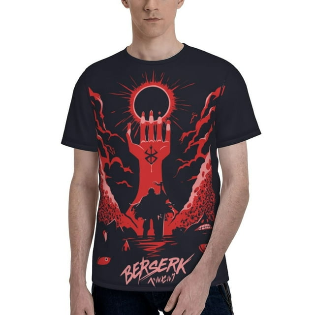 Anime Berserk Unisex 3d Pattern Printed Short Sleeve T-Shirts Casual ...