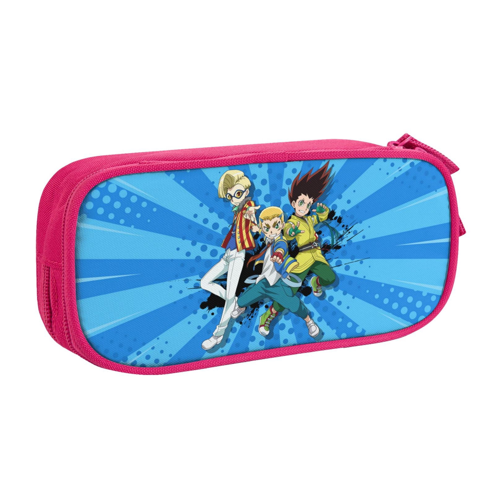 Anime Beyblade Burst Pencil Case Large Capacity Pencilcase Double-layer ...