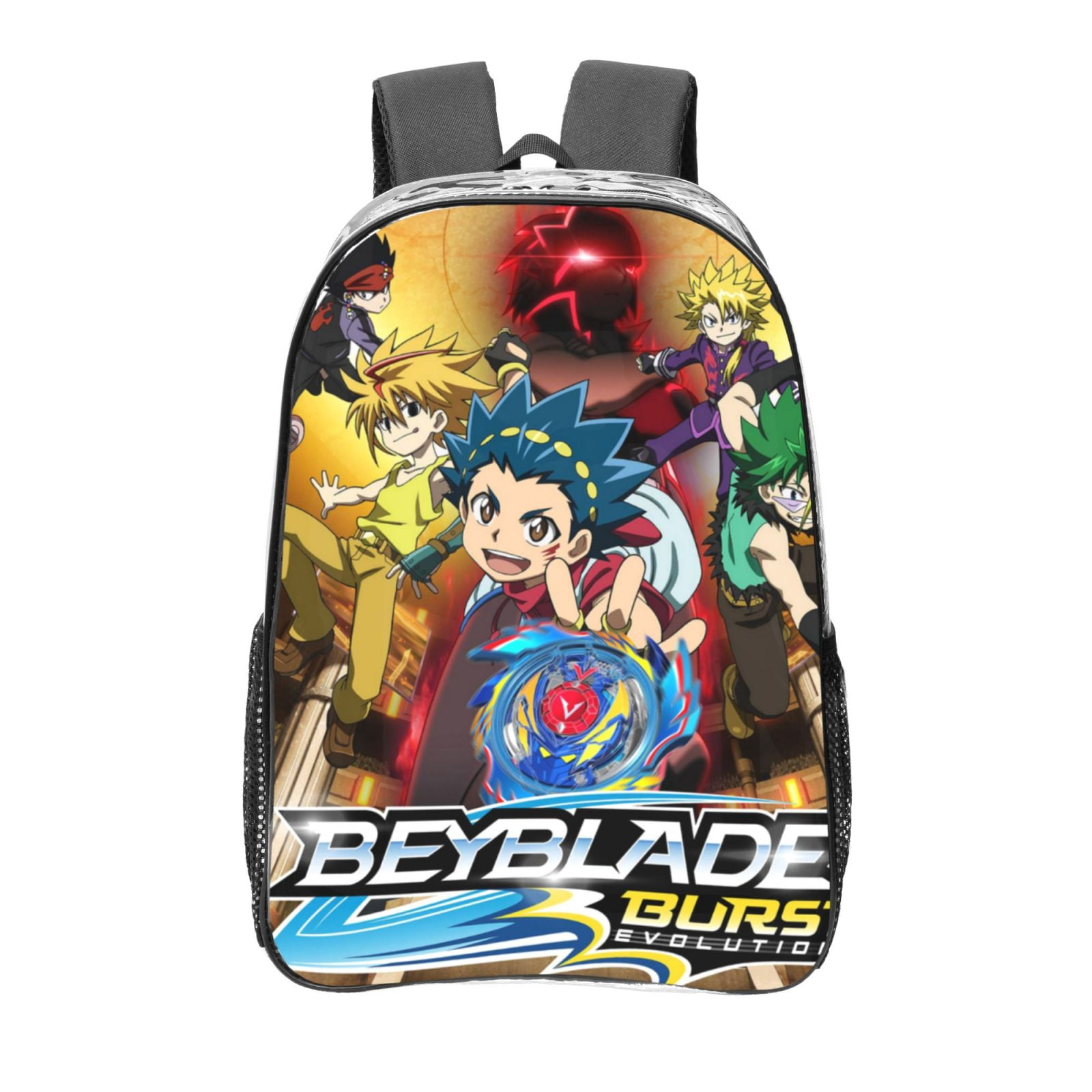 Anime Beyblade Burst Transparent Backpack Adjustable Shoulders Daypack ...