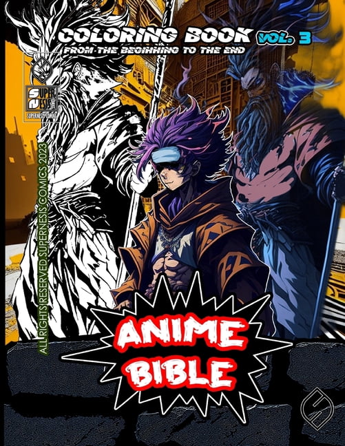 Anime Bible From The Beginning To The End Vol. 3: Coloring book ...