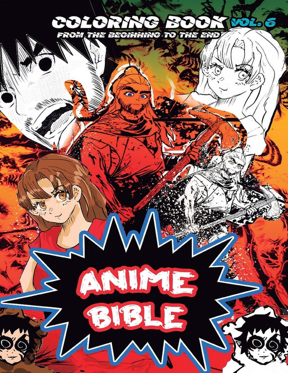 Anime Bible From The Beginning To The End Vol. 6: Coloring book ...