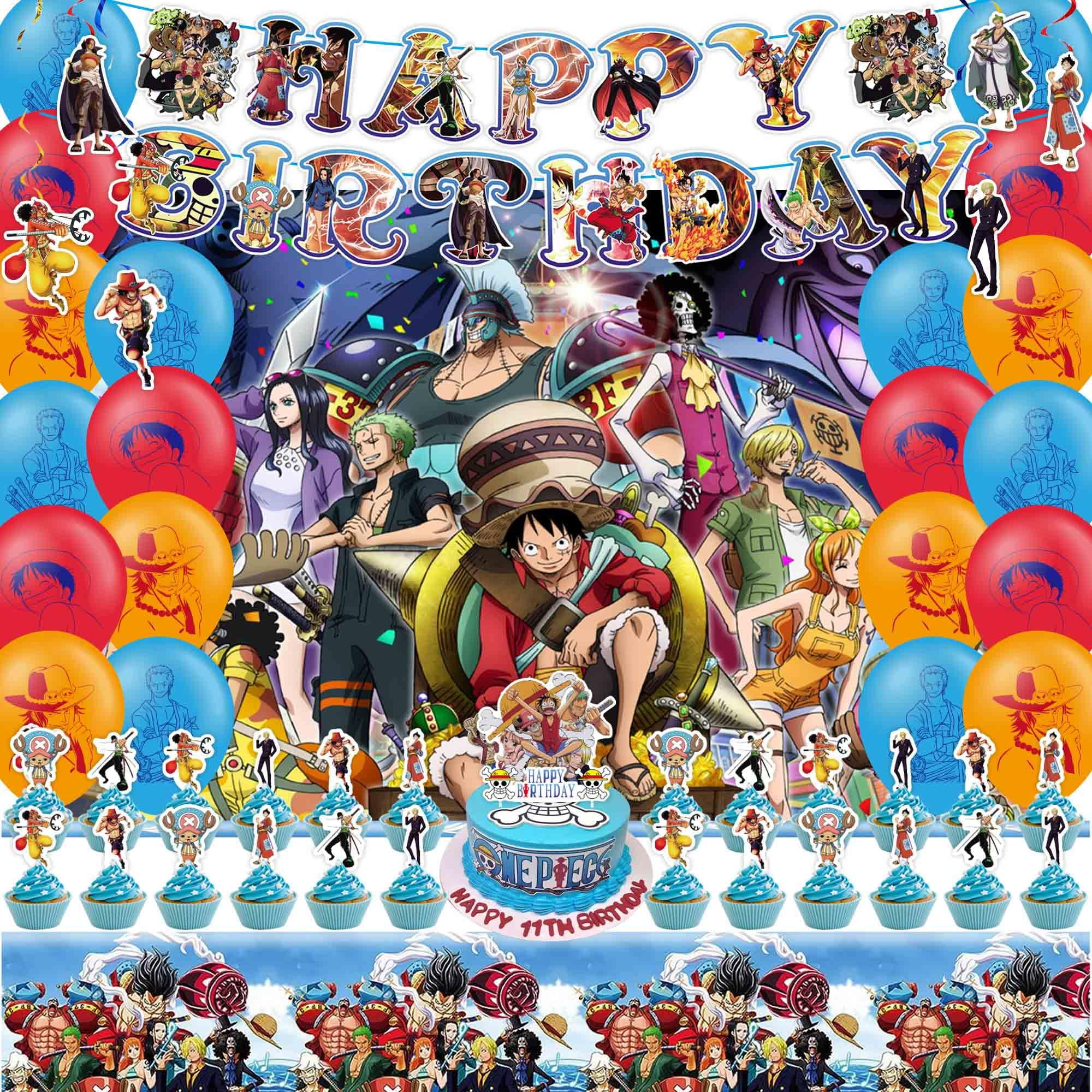 Anime Birthday Decorations, Anime MMF7 Party Decorations Include ...