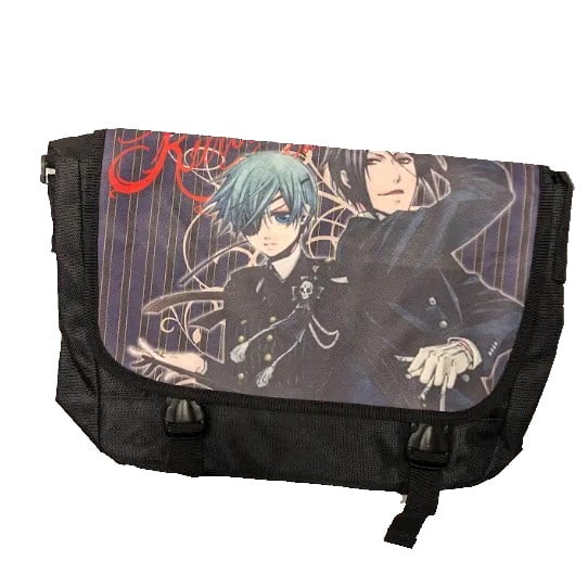 Anime Black Butler 17" Messenger Bag Laptop Bag School Bag Sabastian ...