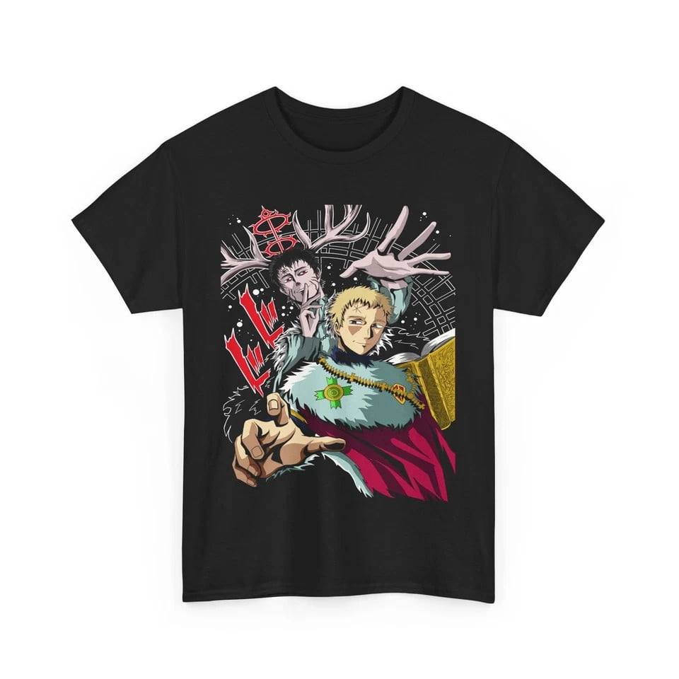 Anime Black Clover Asta Yuno Golden Dawn Black Bulls Anti Magic T-shirt ...