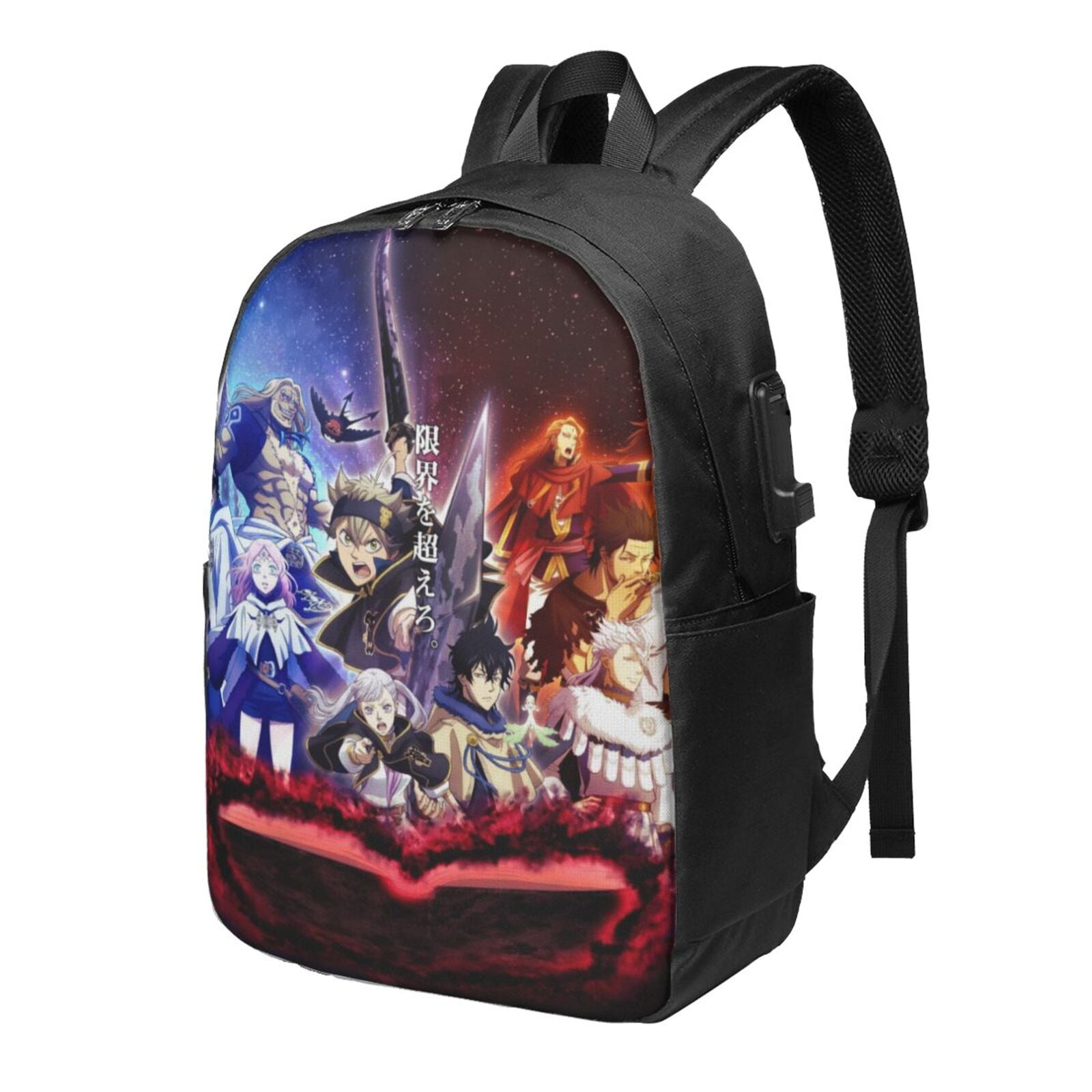 Anime Black Clover Backpack Laptop Daypack School Bag Bookbag Student ...
