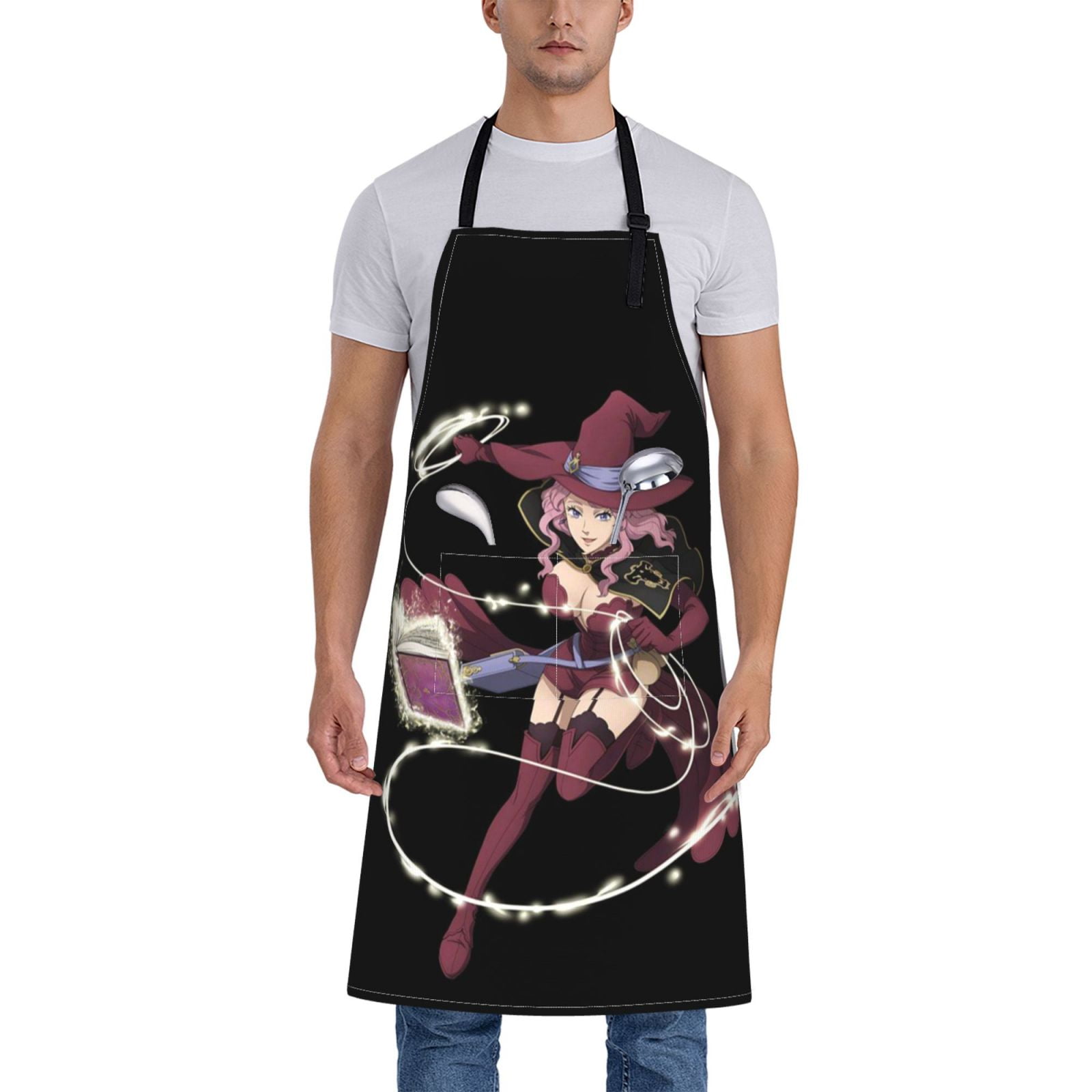 Anime Black Clover Bib Apron Waterdrop Resistant Adjustable For Men ...