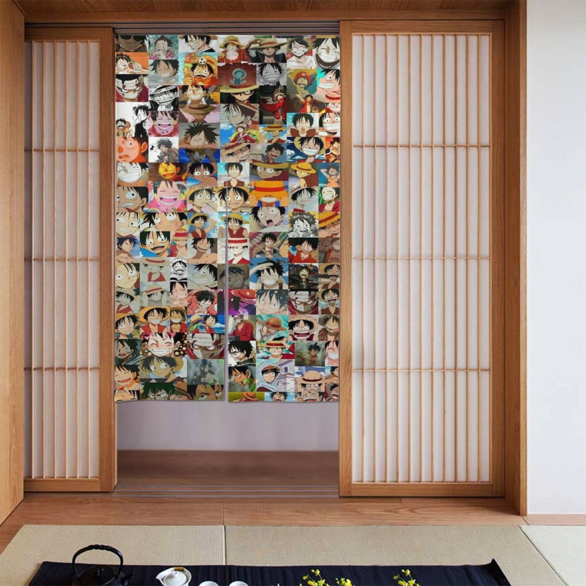 Anime Blackout Curtains for Girls Boy Home Decor, Monkey D Luffy Anime ...