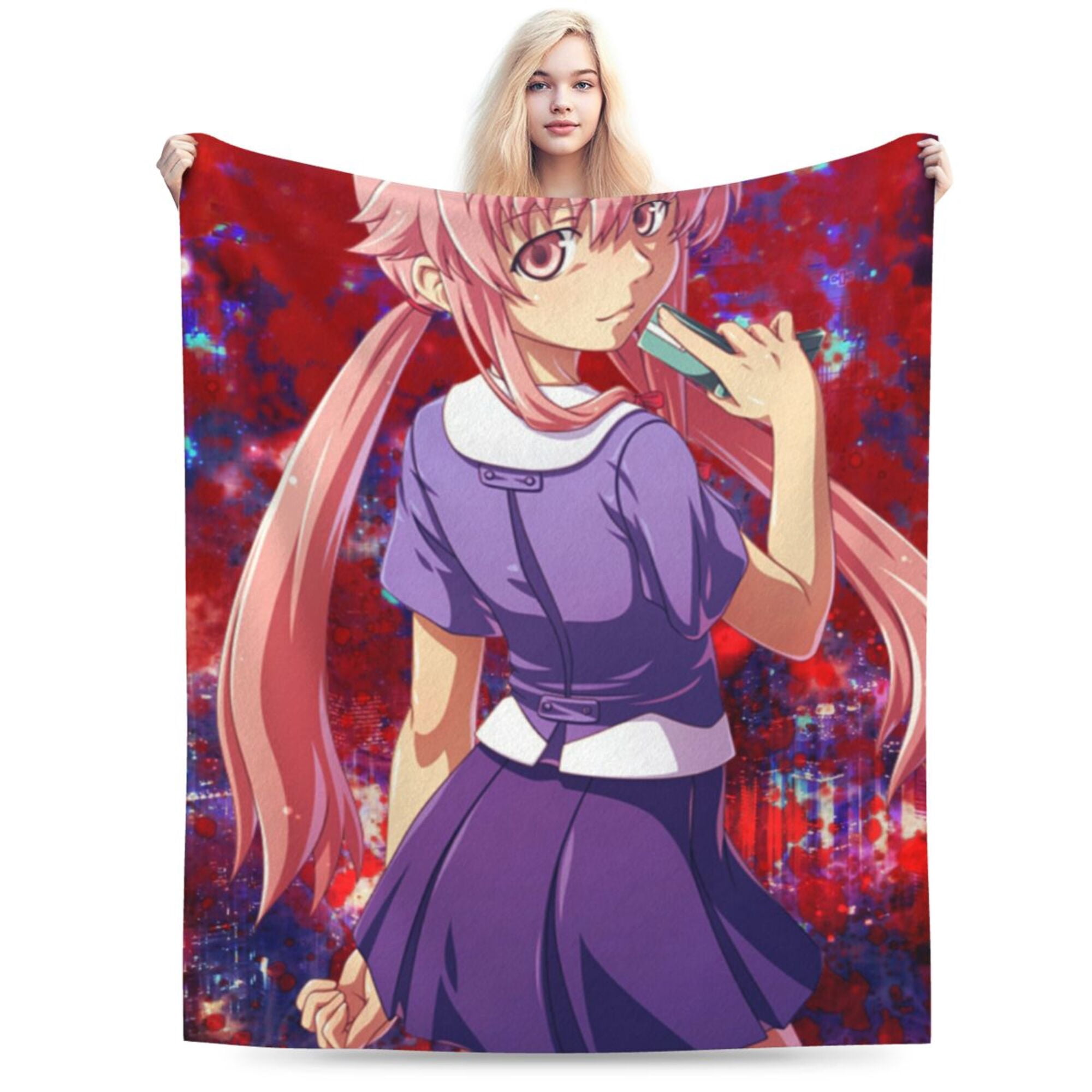Anime Blanket, Future Diary Blanket, Super Soft Throw Blanket, Cozy ...