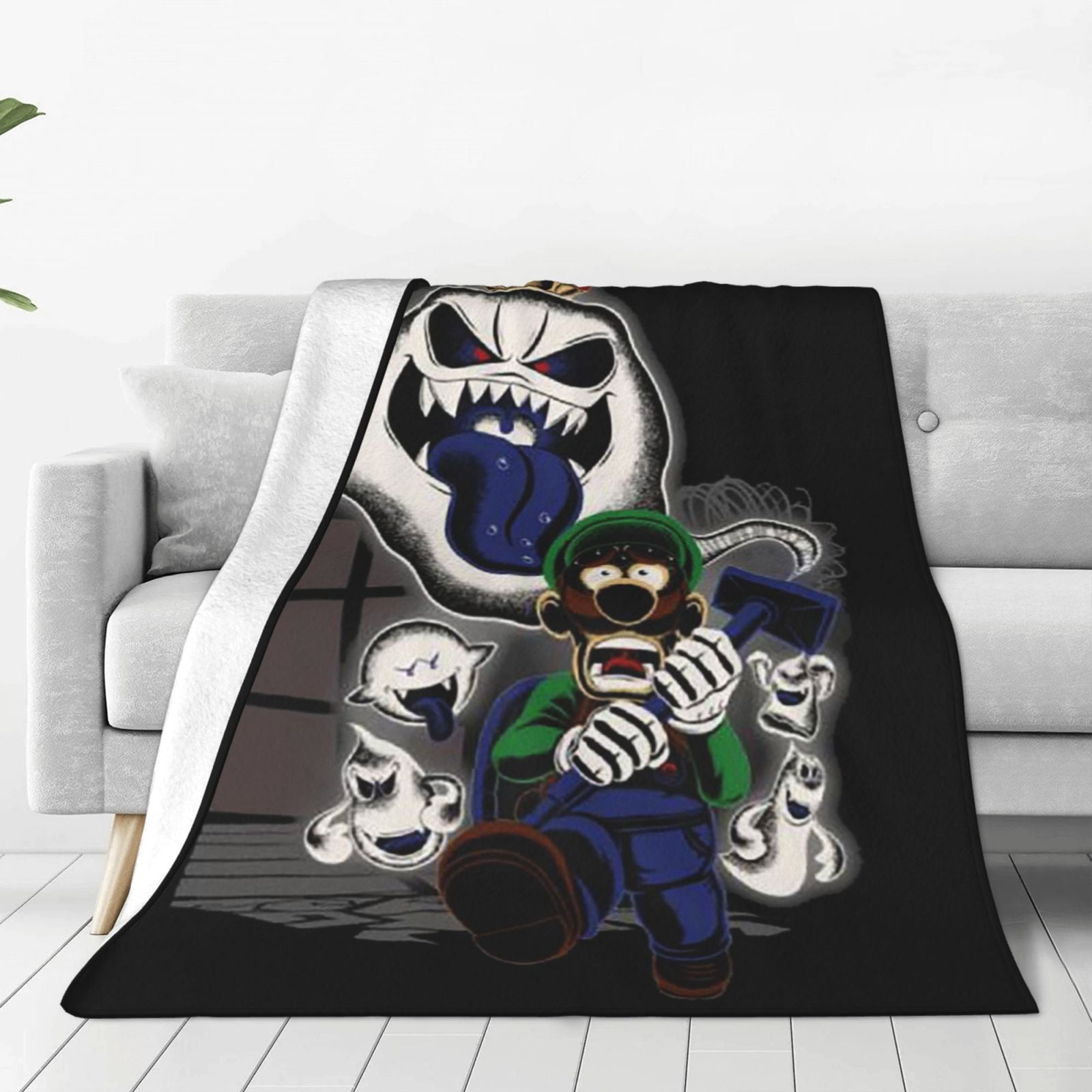 Anime Blanket, Ultra Soft Lu-igi'S Ma-nsion Throw Blanket Bedding ...