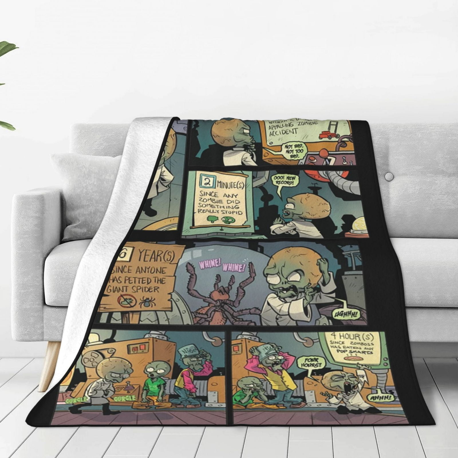 Anime Blanket, Ultra Soft Pl-ants Vs Zo-mbies Throw Blanket Bedding ...