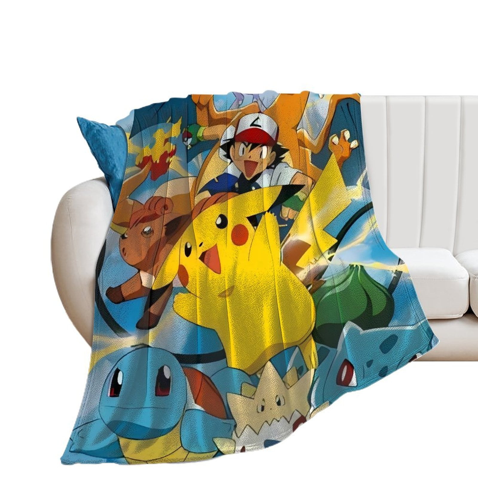 Anime Blankets Pokemon Throw Blanket 30"*40"（76*100cm） Pokemon Merch ...