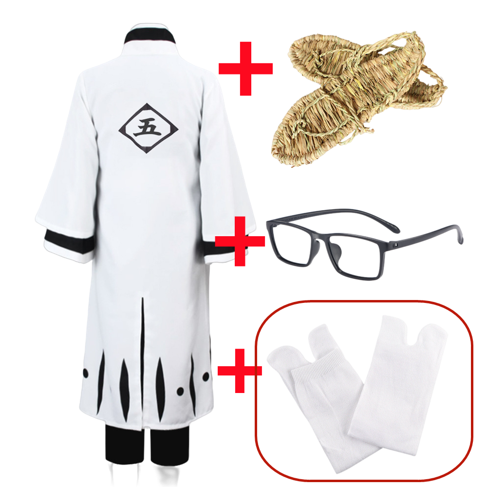 Anime Bleach 5th Division Captain Aizen Sousuke Cosplay Costumes Kimono ...