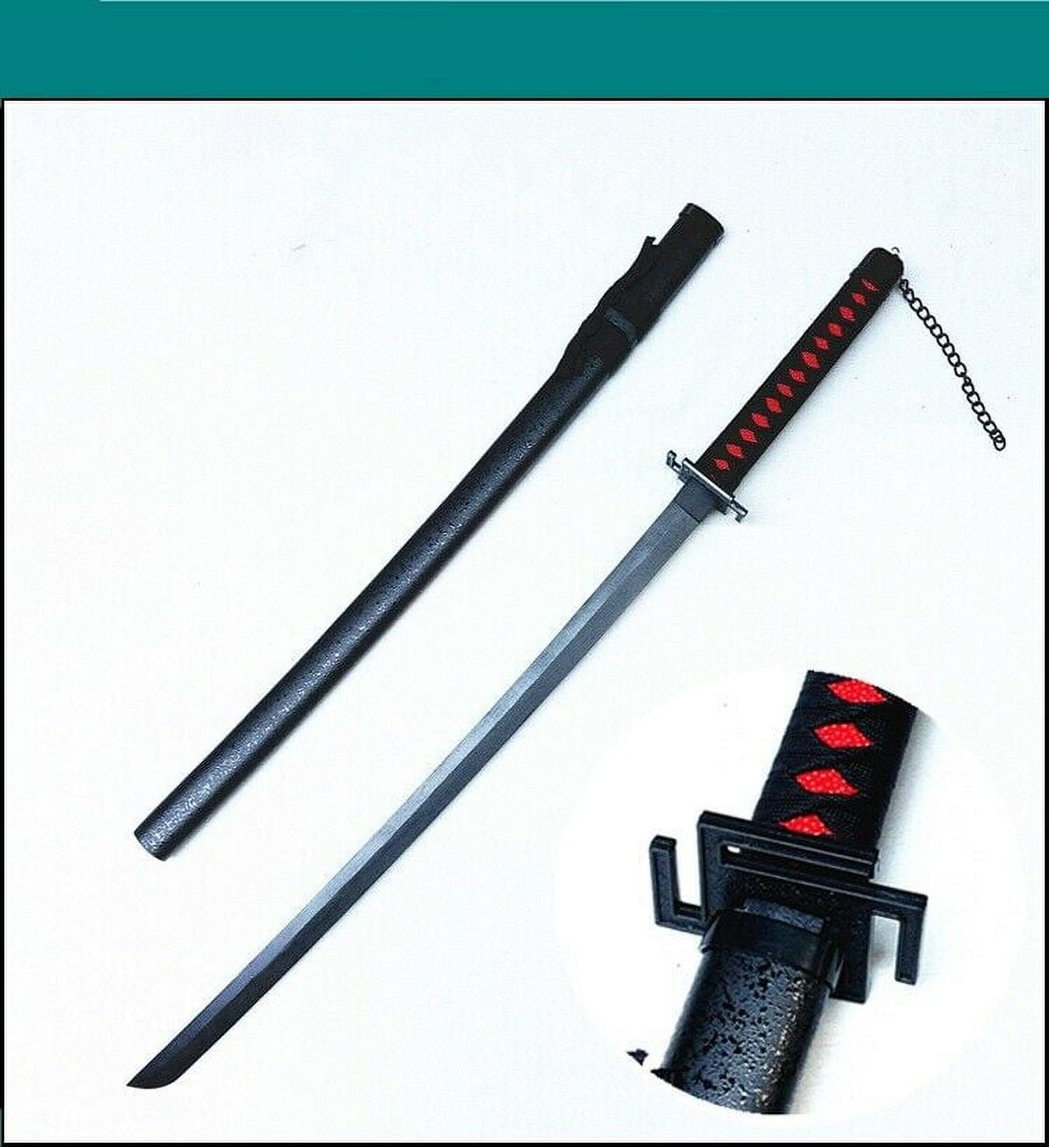 Anime Bleach Wood Ichigo Kurosaki Bankai Sword - Walmart.com