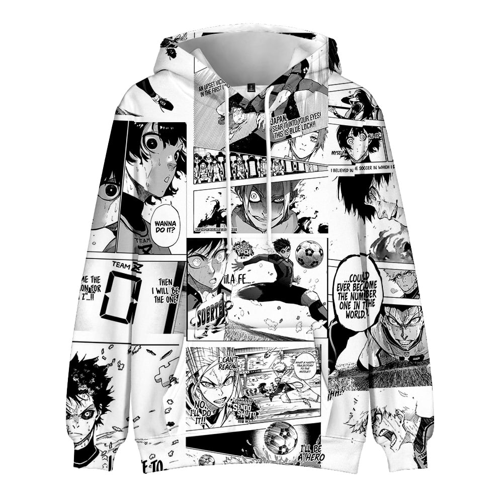 Anime Blue Lock 3D Printed Hoodies Unisex Sweatshirts Cosplay Clothes ...