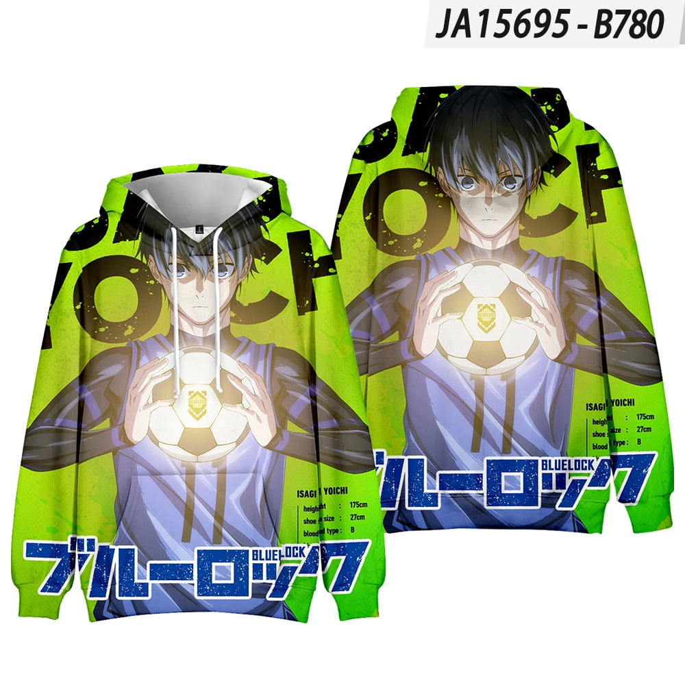 Anime Blue Lock Adult Men's and Women's Hooded Sweater Casual Hoodie ...