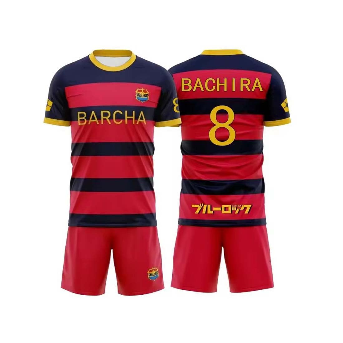 Anime Blue Lock Bachira Jersey Shirt Set - Walmart.com