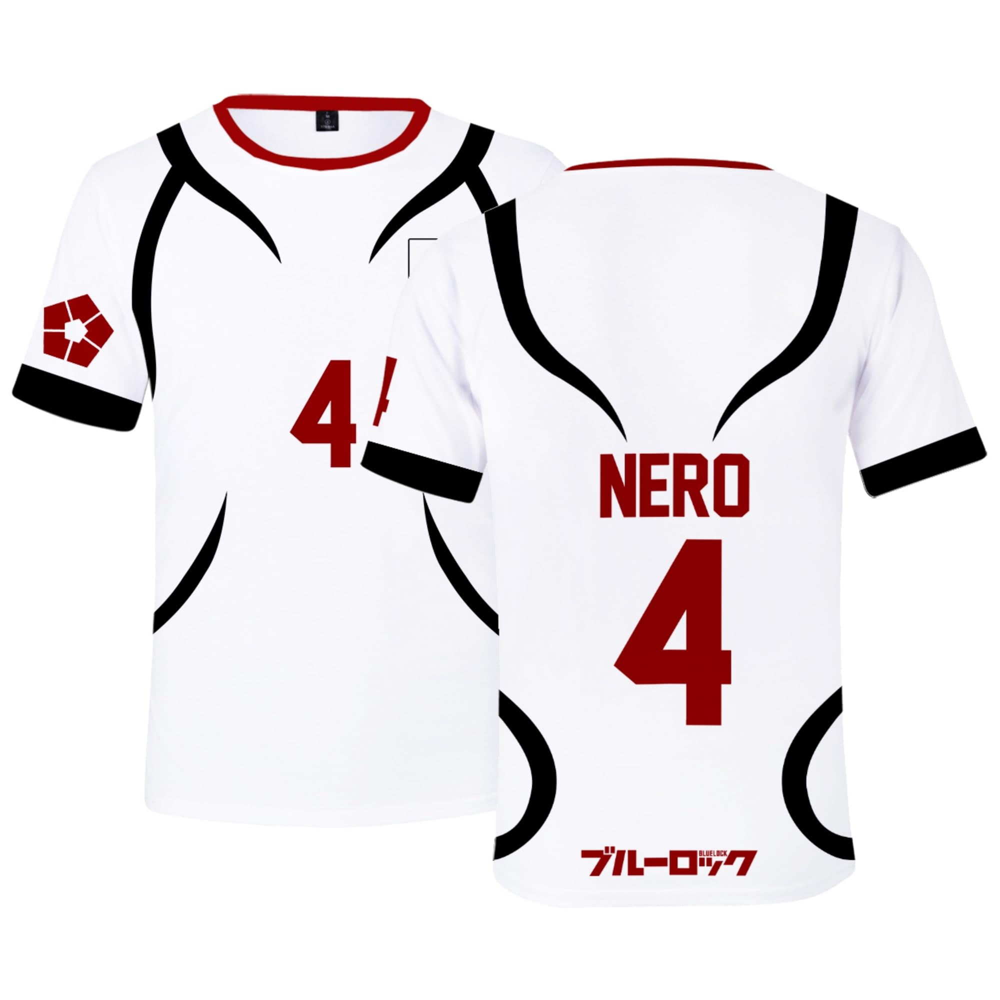 Anime Blue Lock T-Shirt Yoichi Isagi Cosplay Shirt 3D Printing Short ...