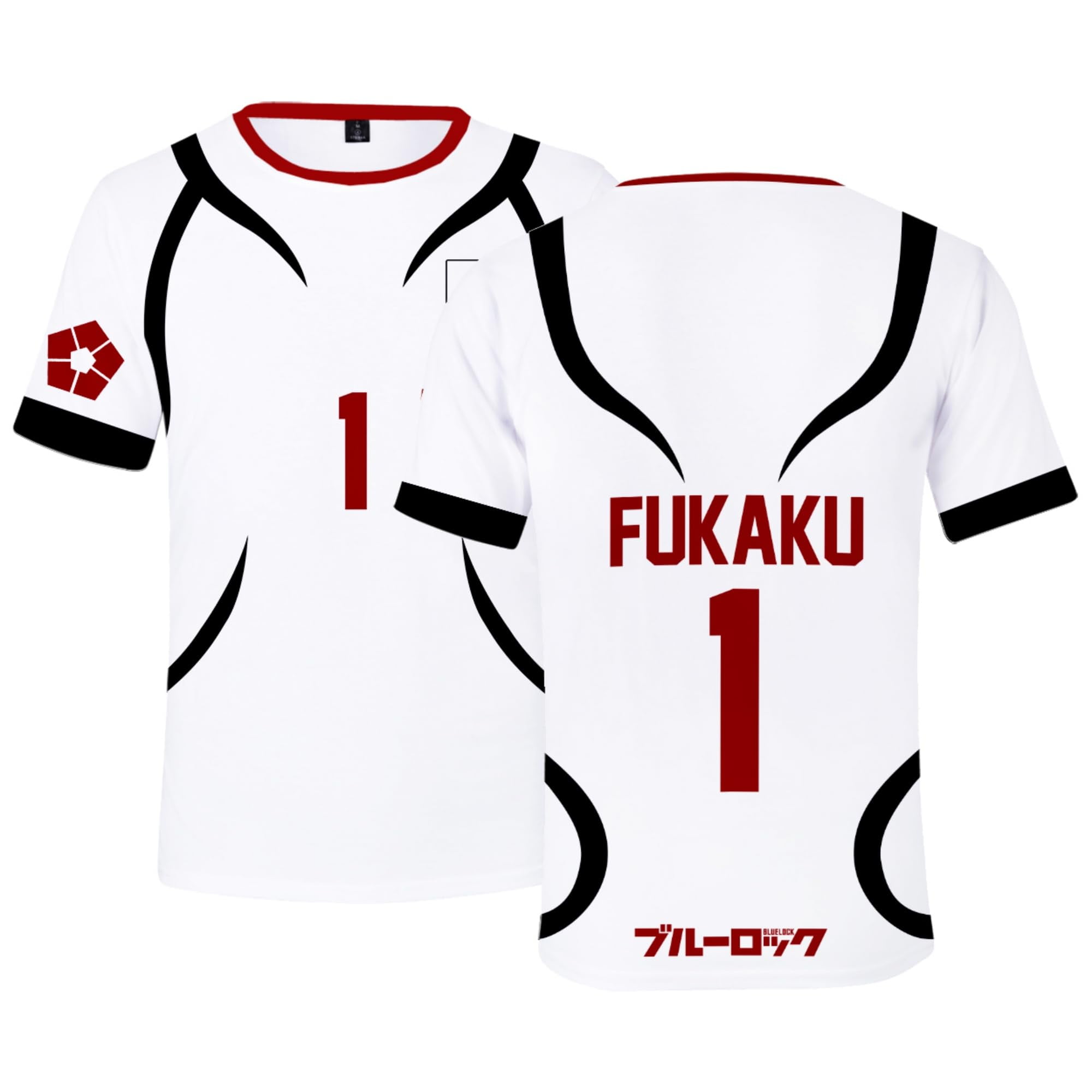 Anime Blue Lock T-Shirt Yoichi Isagi Cosplay Shirt 3D Printing Short ...