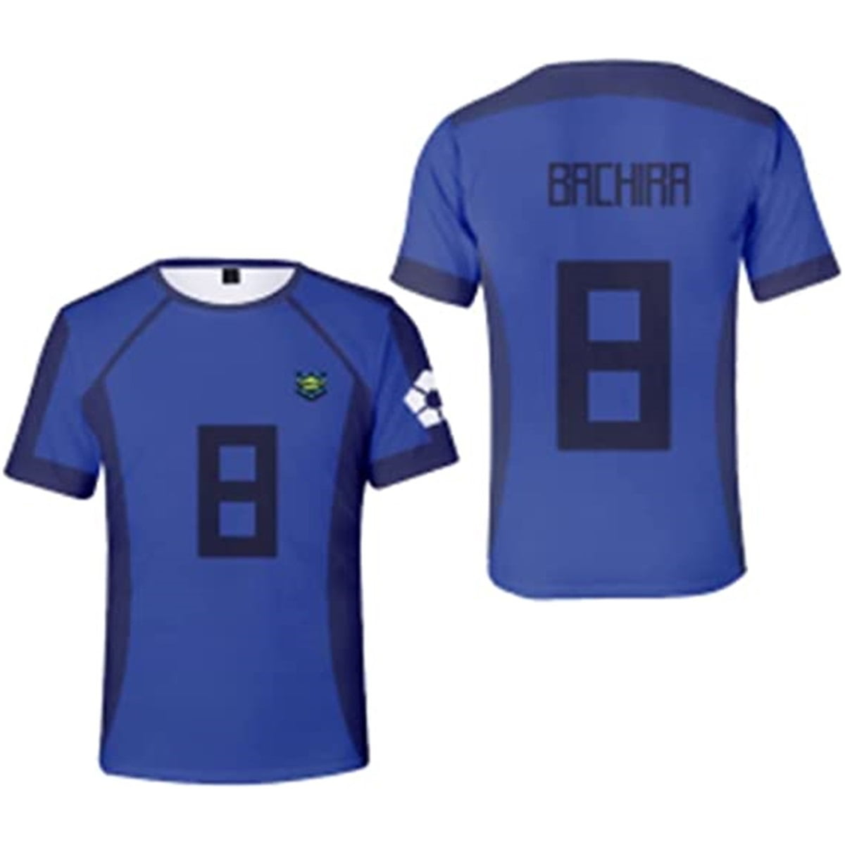 Anime Blue Lock Yoichi Isagi Cosplay T-Shirt Merch Casual Short Sleeved ...