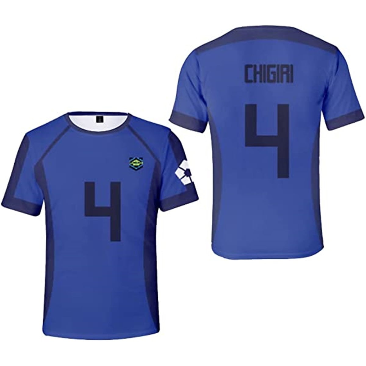 Anime Blue Lock Yoichi Isagi Cosplay T-Shirt Merch Casual Short Sleeved ...