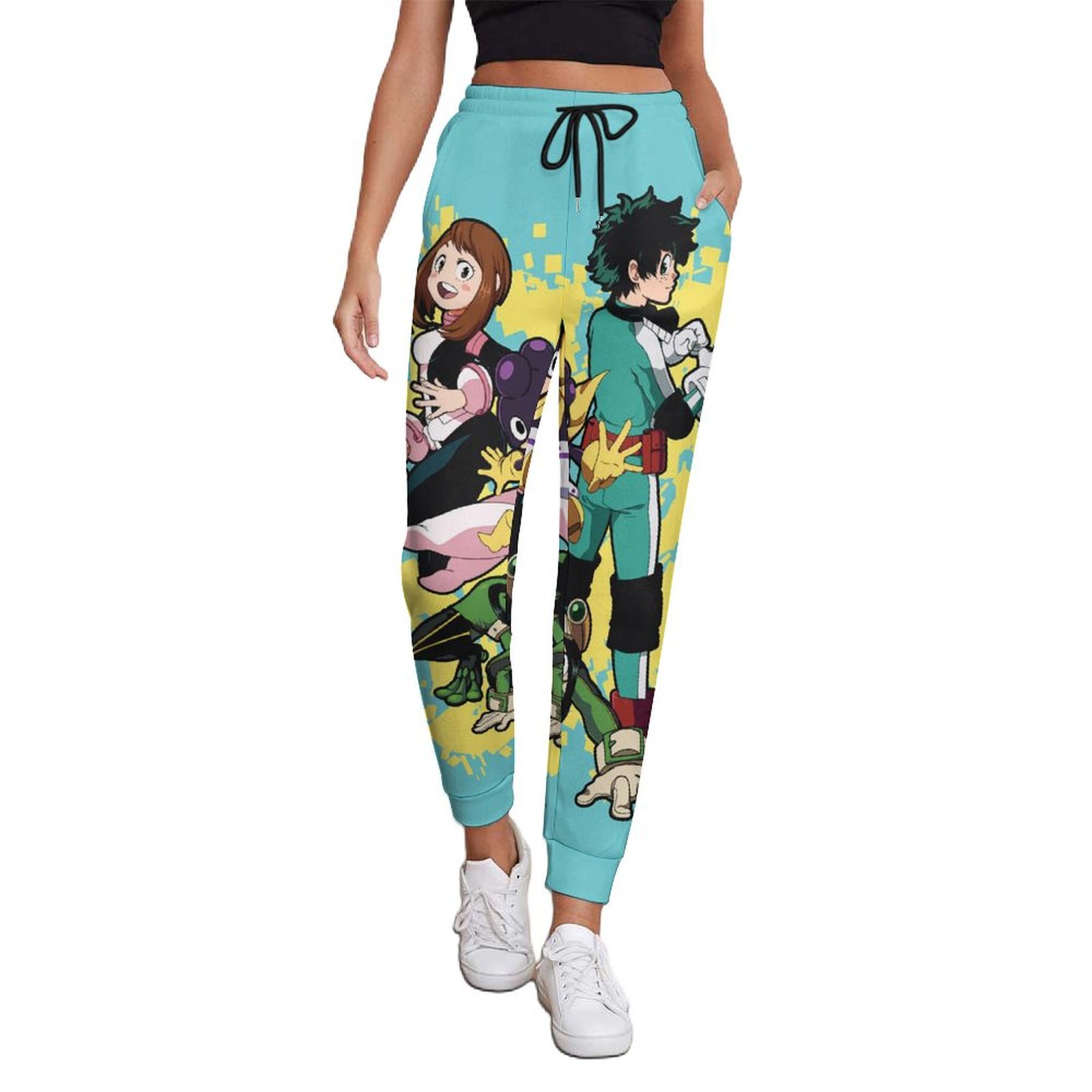 Anime Boku No Hero Womens Sweatpants Joggers Pants Trousers Casual 3D ...