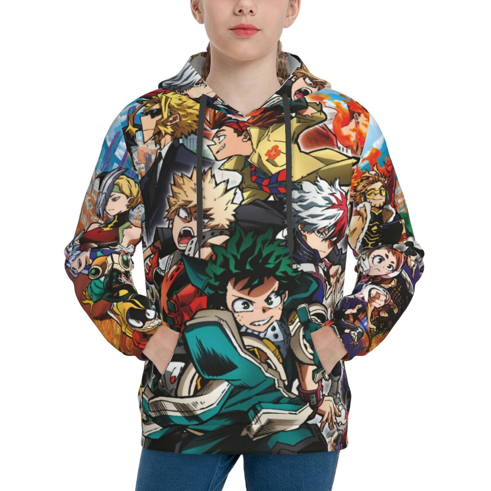 Mha Jacket Ubeisy Men Women Anime One Piece Full Zip Hoodie Luffy ACE ...