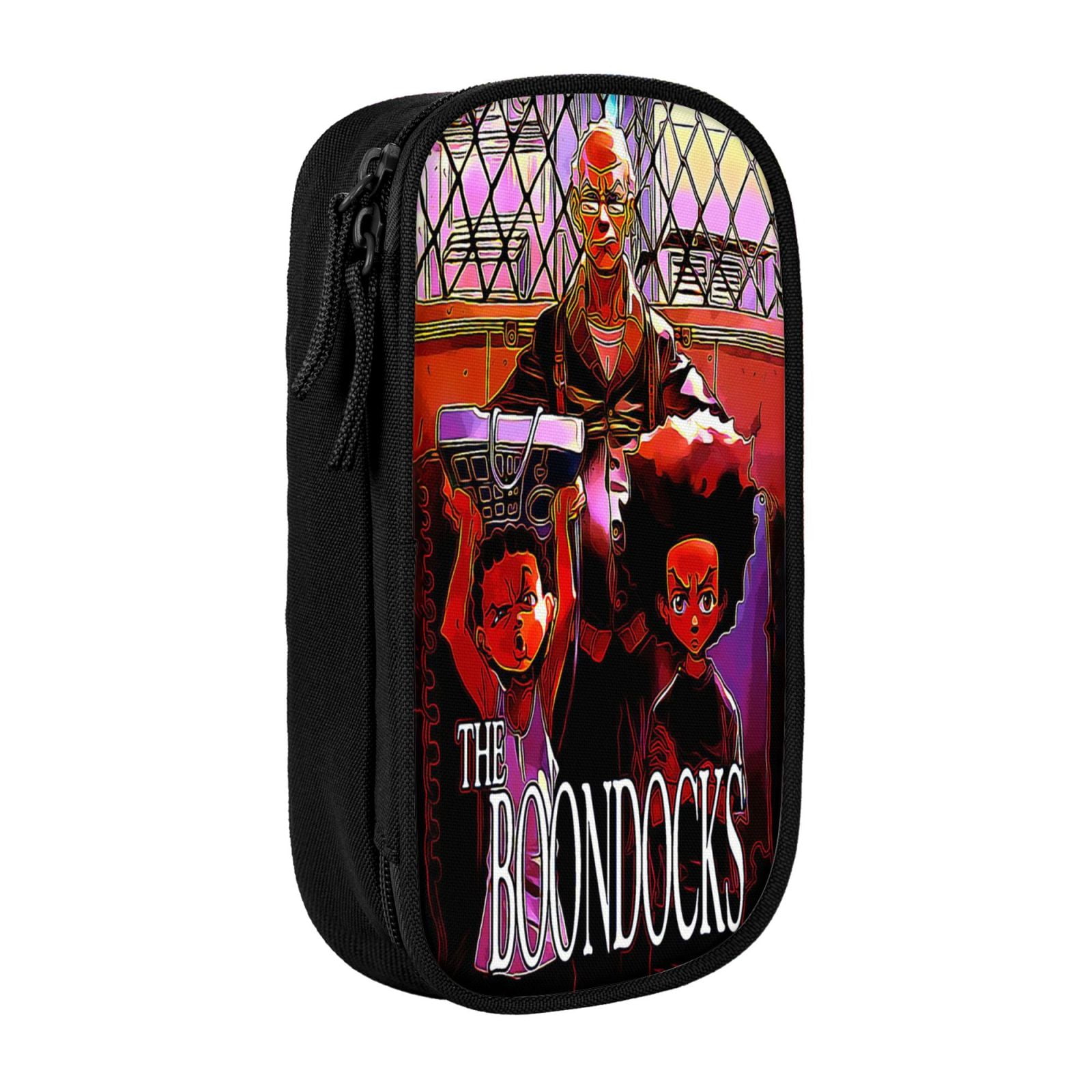 Boondocks Pencil Pouch Case Makeup Bag Zipper Cosmetic Bag Double Layer ...