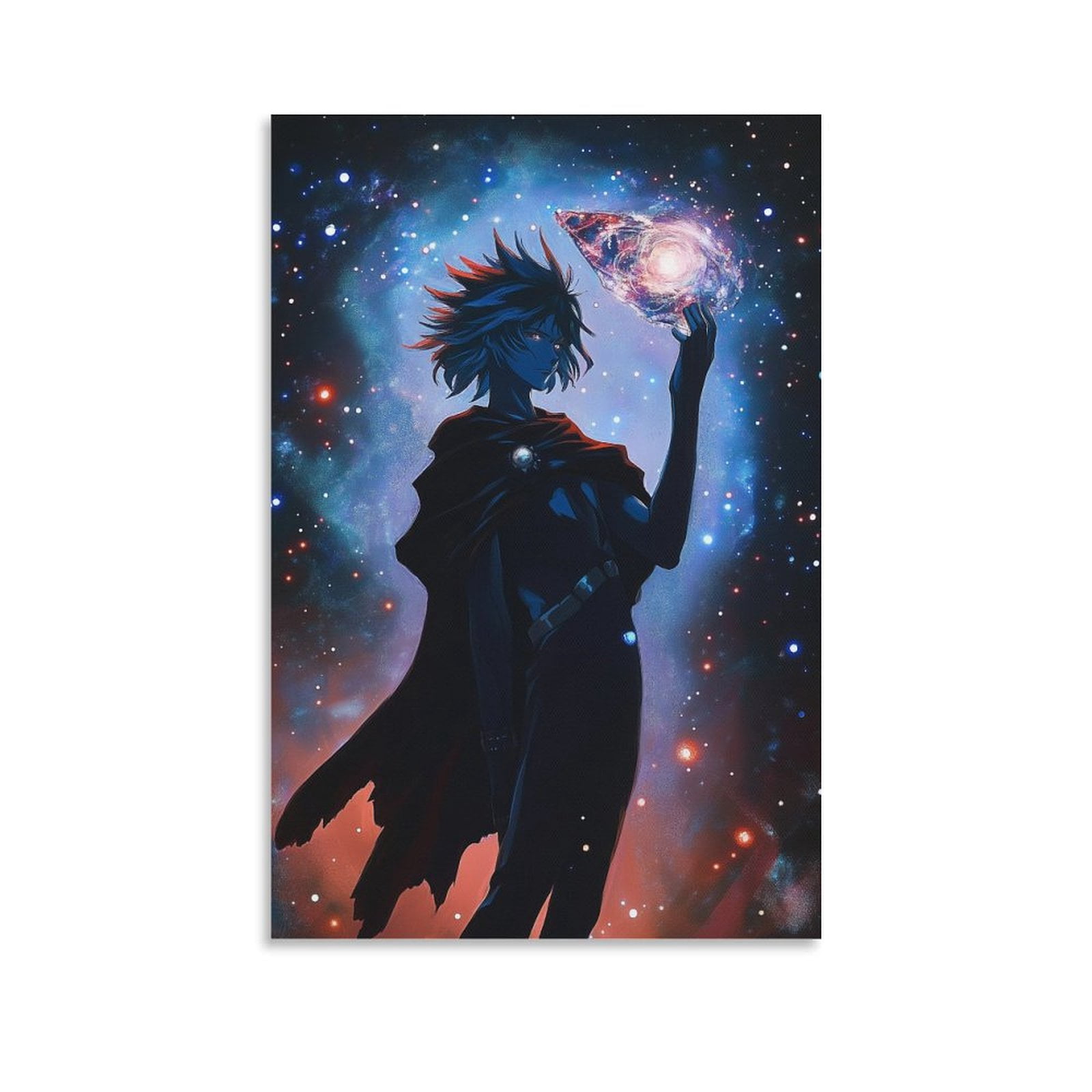 Anime Boy in Space Home Decor Poster Wall Art Hanging Picture Print ...