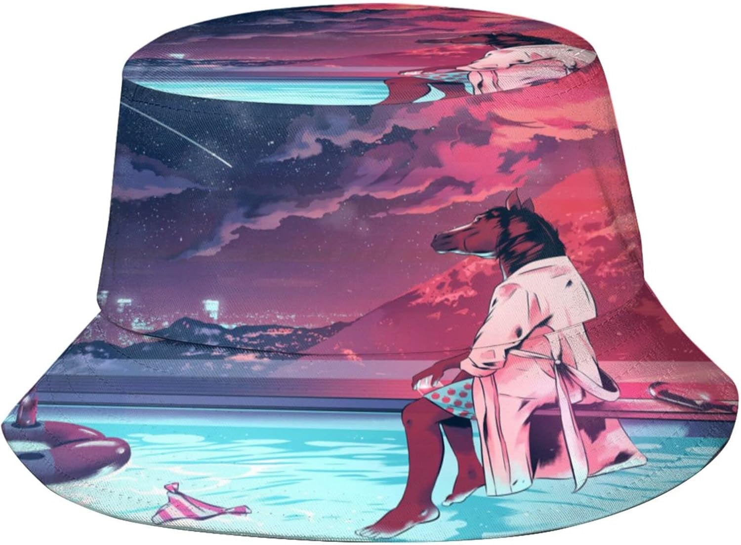 Anime Bucket Hat BoJack Anime Horseman Sun Fisherman Summer Hats Unisex ...