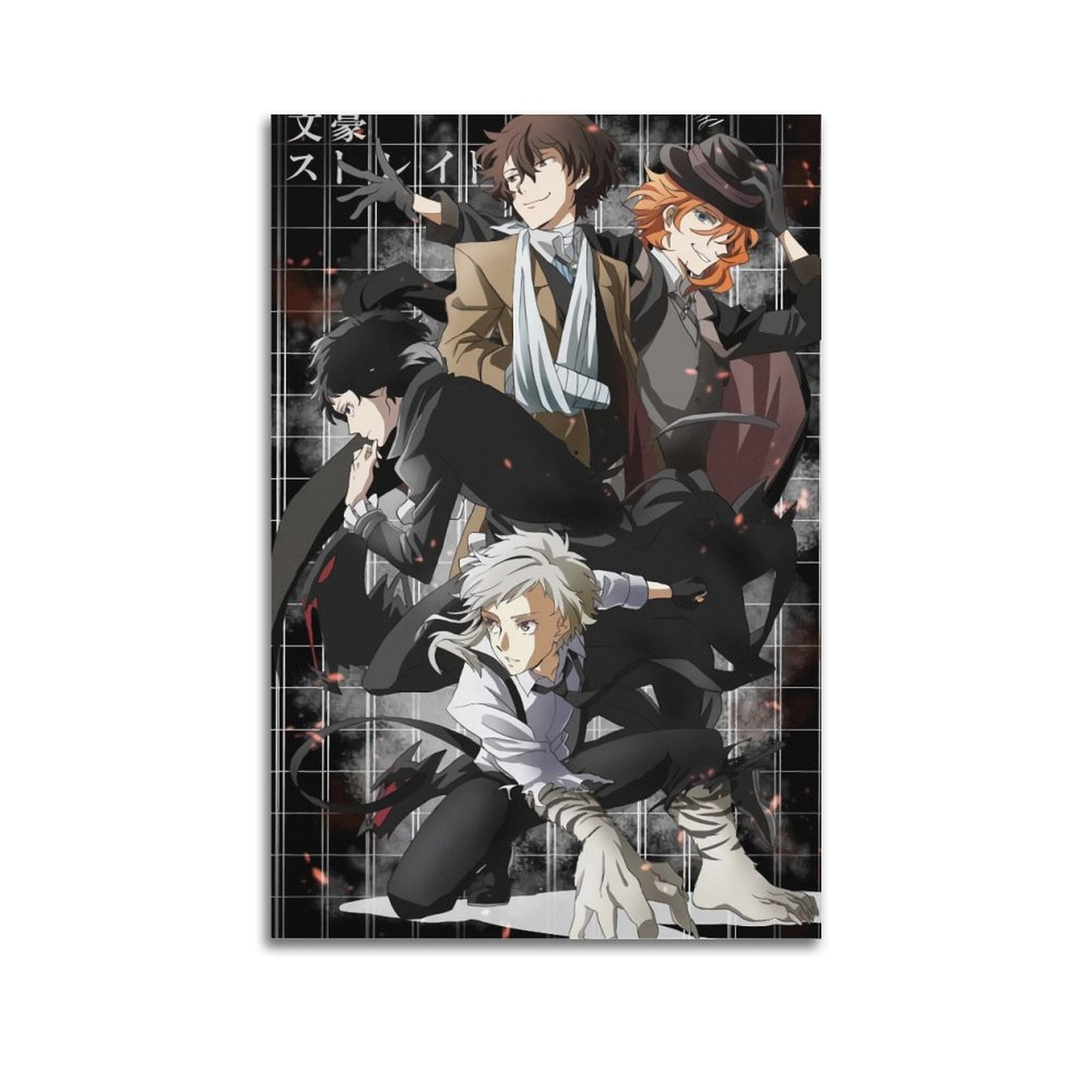Anime Bungo Stray Dogs Poster Wall Art Canvas Aesthetic Music And ...