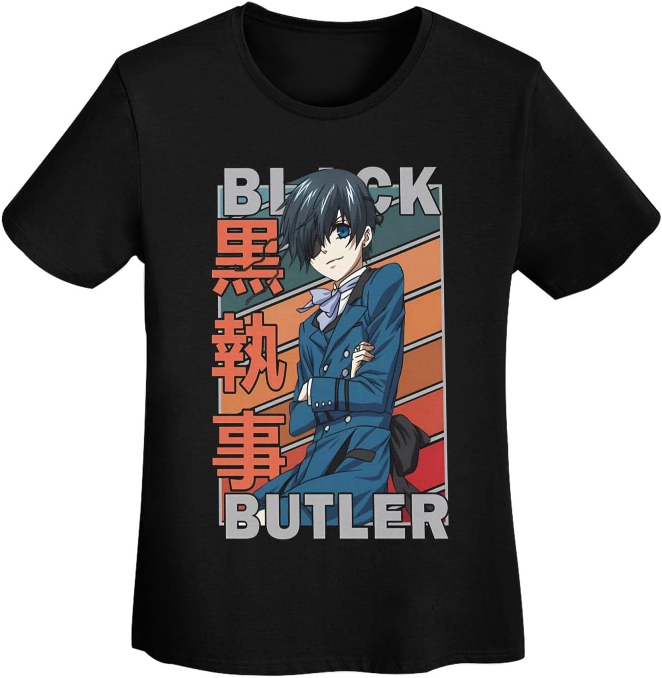 Anime Butler Shirt Women's Fashion Personalised Versatile Tshirt Crew ...