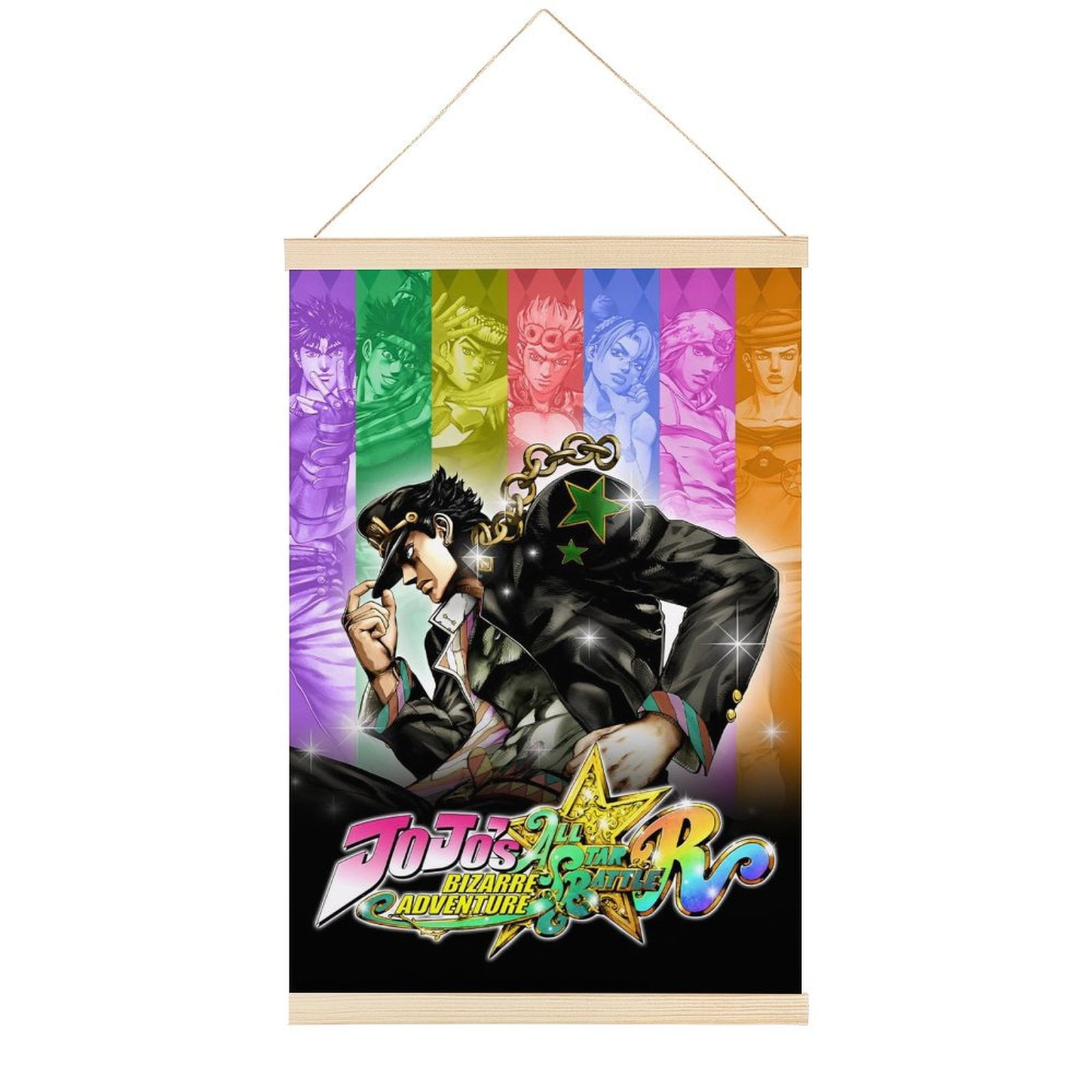 Anime Canvas Poster Scroll, JoJo's Bizarre Adventure Poster, Magnetic ...