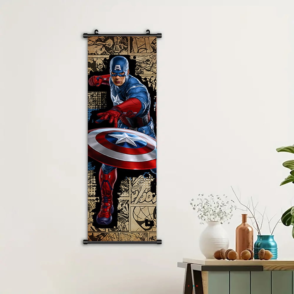 Anime Captain America Poster HD Print Canvas Painting Wall Art For ...
