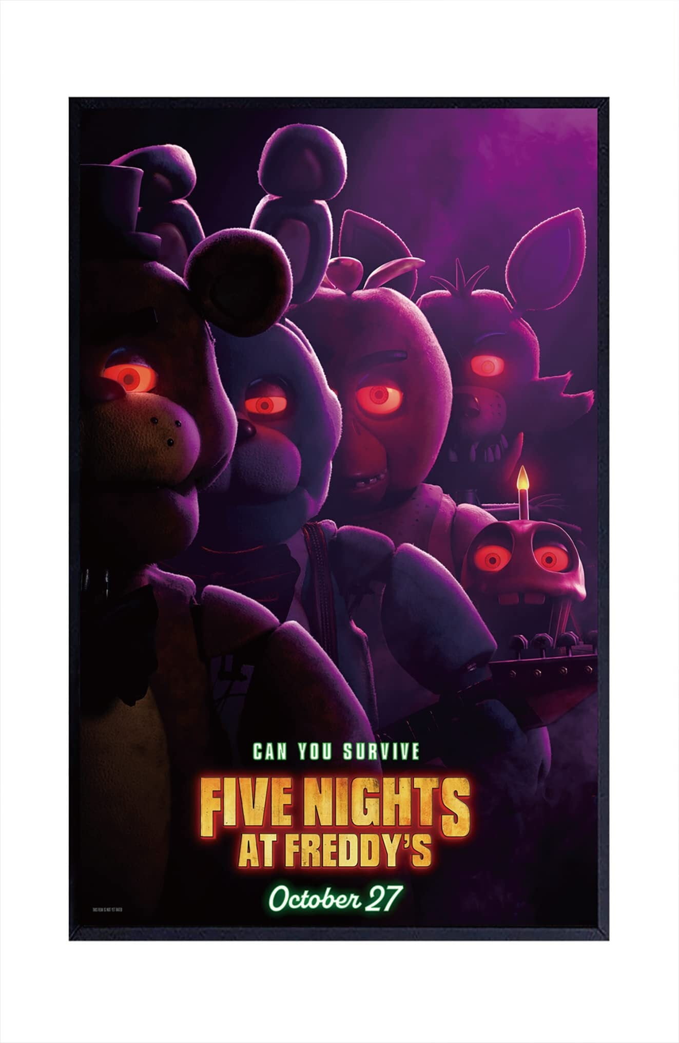 Anime Cartoon Five Nights & At Freddy's 2023 Movie Poster Cool Wall ...