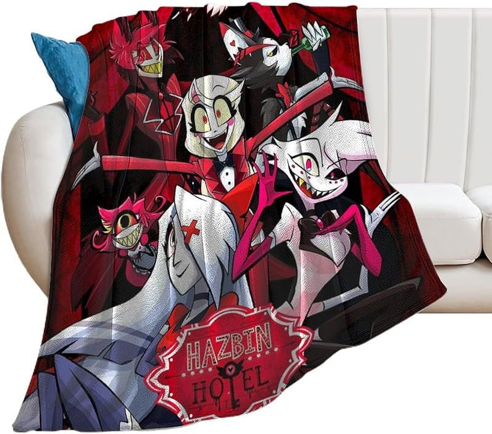 Anime Cartoon Hazbin Hotel Blankets Soft Flannel Throw Blanket Hazbin ...