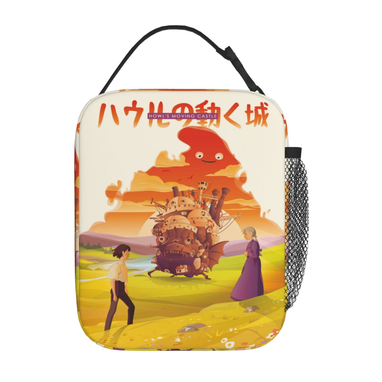 Anime Cartoon Howls Moving Castle Lunch Box - Insulated Lunch Bag For ...