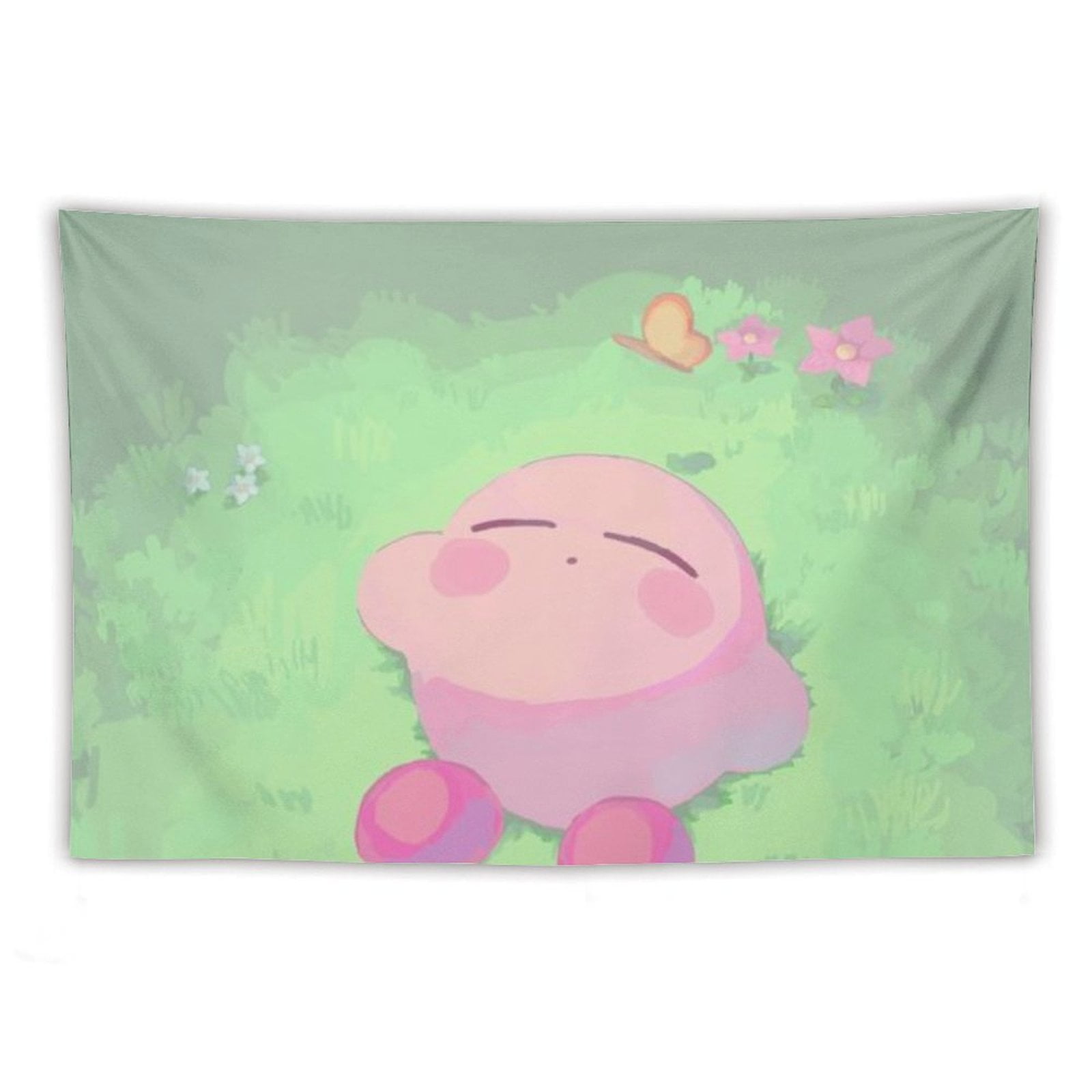 Anime Cartoon Kirby Decor Tapestry, Wall Hanging for Living Room ...