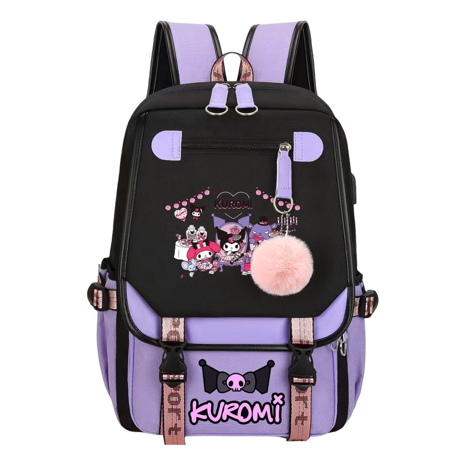 Anime Cartoon Kuromi Backpack Cosplay Laptop Shoulders Backpack Casual ...