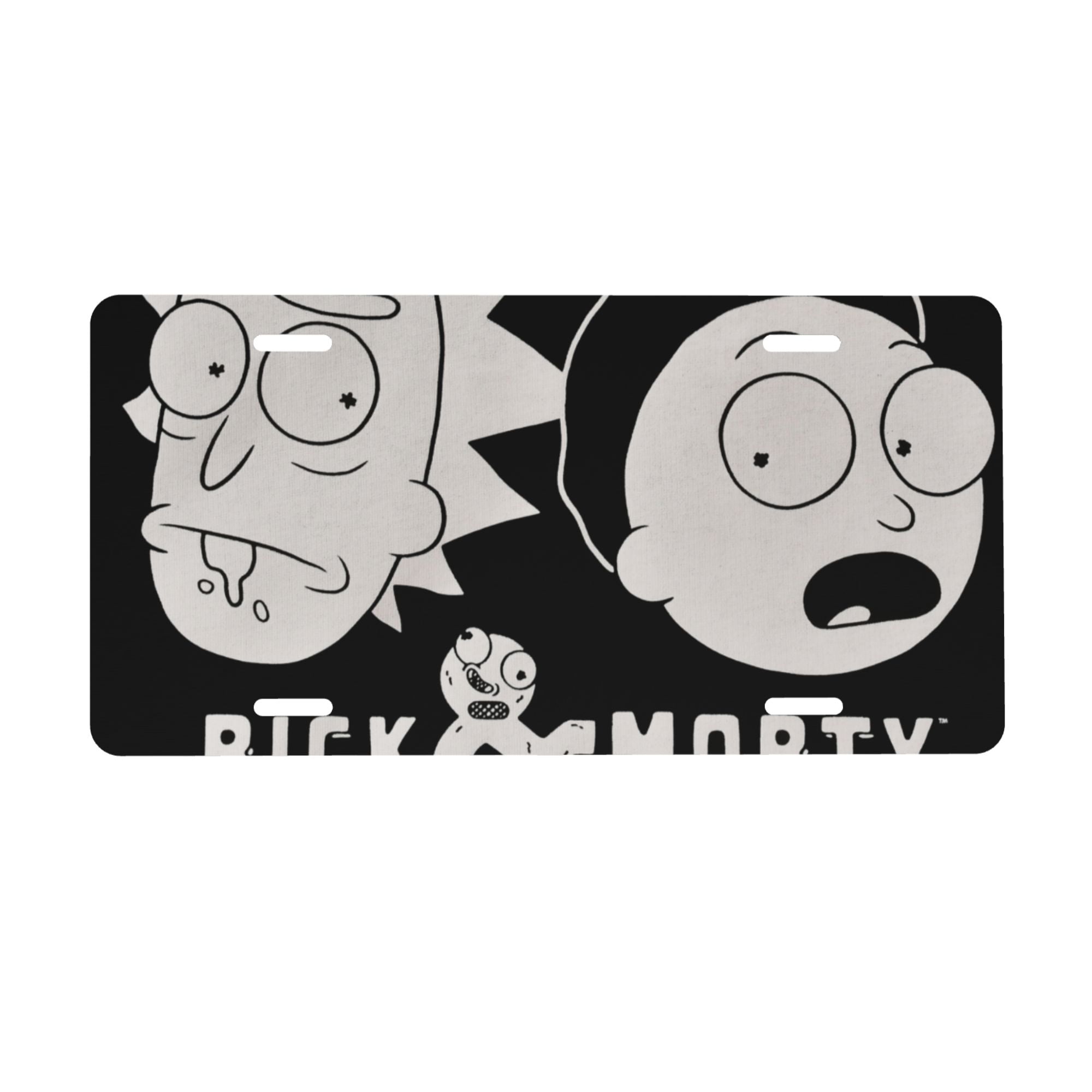 Anime Cartoon Rick And Morty Printed Front License Plate Auto Car Tag ...