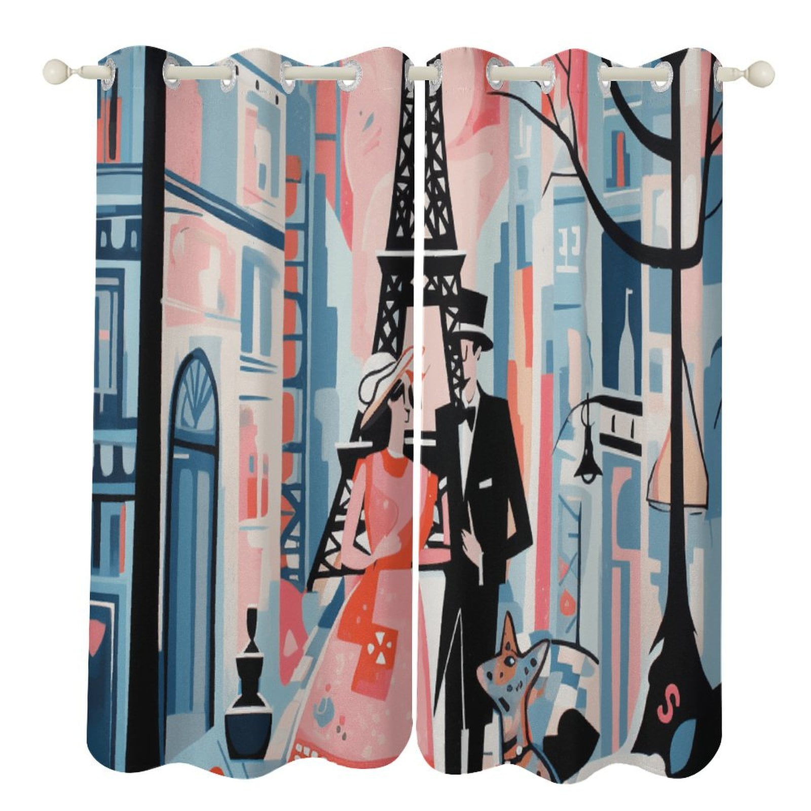 Anime Castle Modern Window for Living Room Curtains for Child Bedroom ...