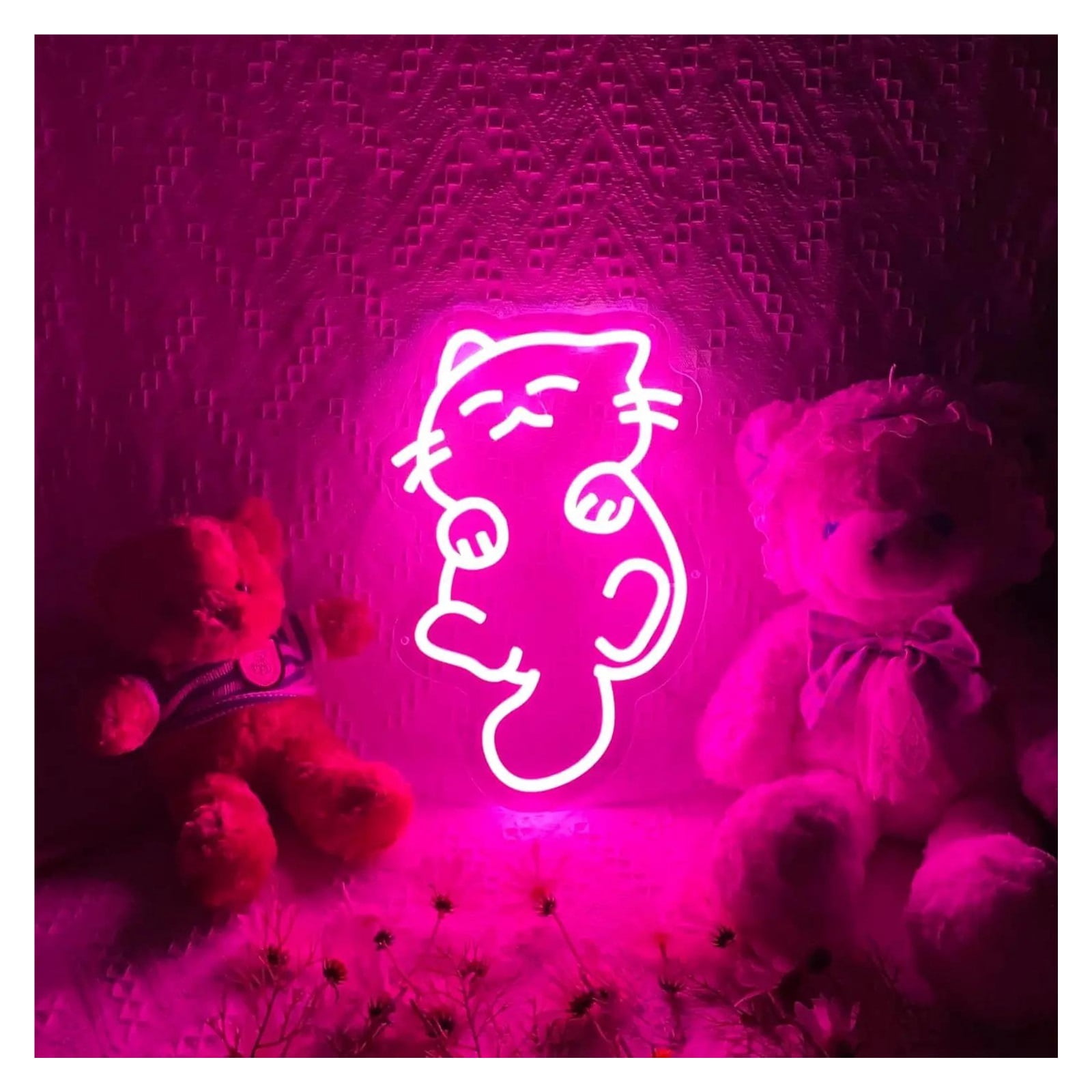 Anime Cat Neon Sign USB Powered Dimmable Neon Lights For Club Bar, Game ...