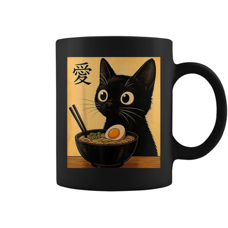 Anime Cat Ramen Japanese Graphic Kawaii Cat Lover Coffee Mugs - Walmart.com