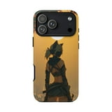 Anime Cat Warrior Nekomimi Ninja Girl Phone Case with iPhone 17 to 11 ...
