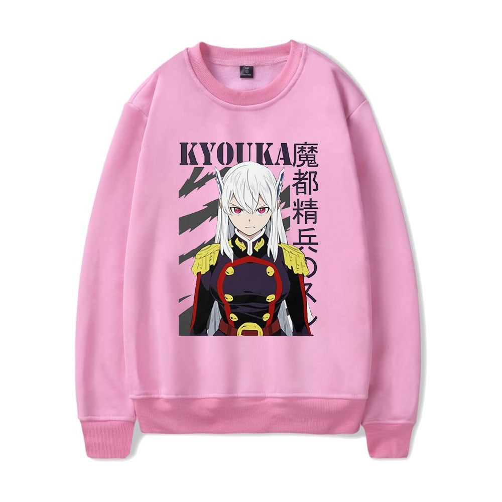 Anime Chained Soldier Kyoka Uzen Crewncek Sweatshirt Merch Casual Sweatshirt Unisex Clothing