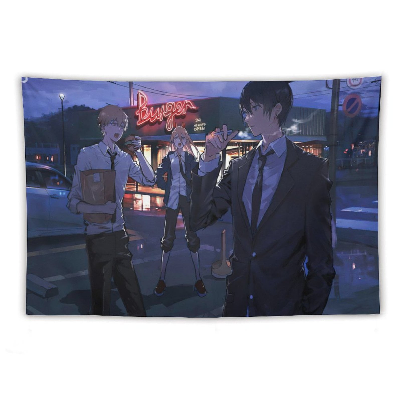 Anime Chainsaw Man Tapestry,Wall Art Hanging Decor Tapestry60x40Inch ...