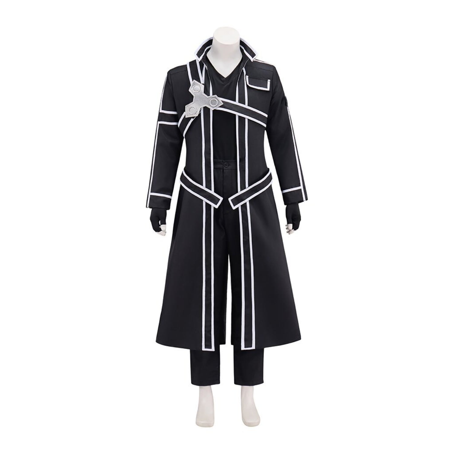 Anime Character Black Striped Cloth Set - Convention Outfit - Walmart.com