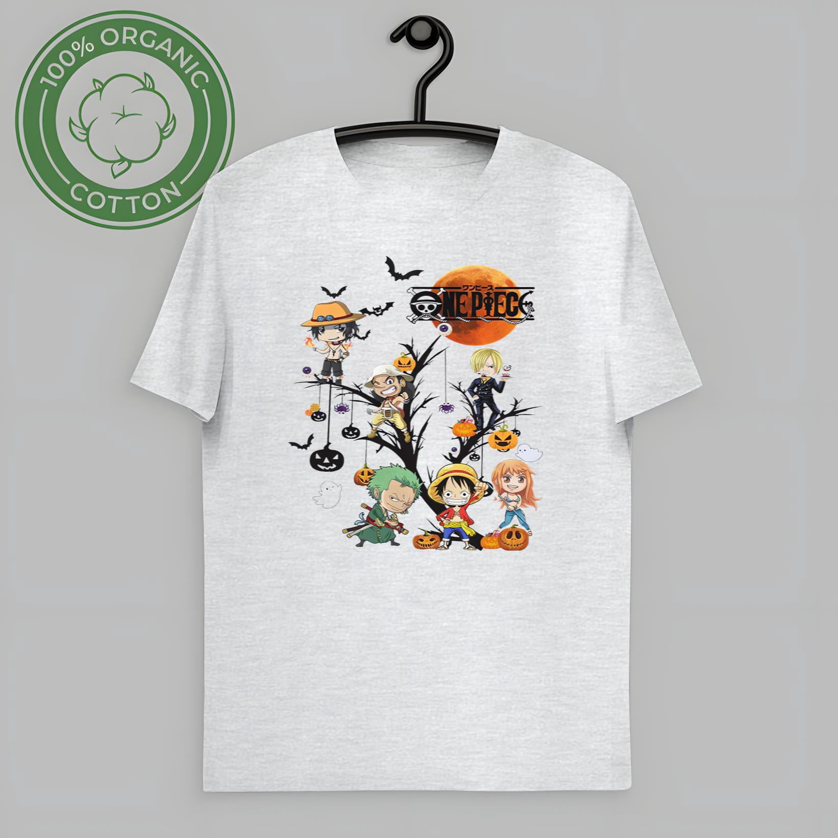Anime Character Halloween Graphic Tee, Fun Manga-Inspired Shirt, Chibi ...
